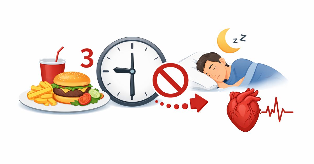 Stop Eating 3 Hours Before Bed for Better Heart Health