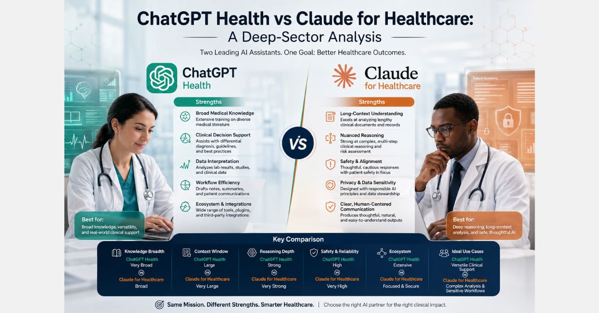ChatGPT Health vs Claude for Healthcare